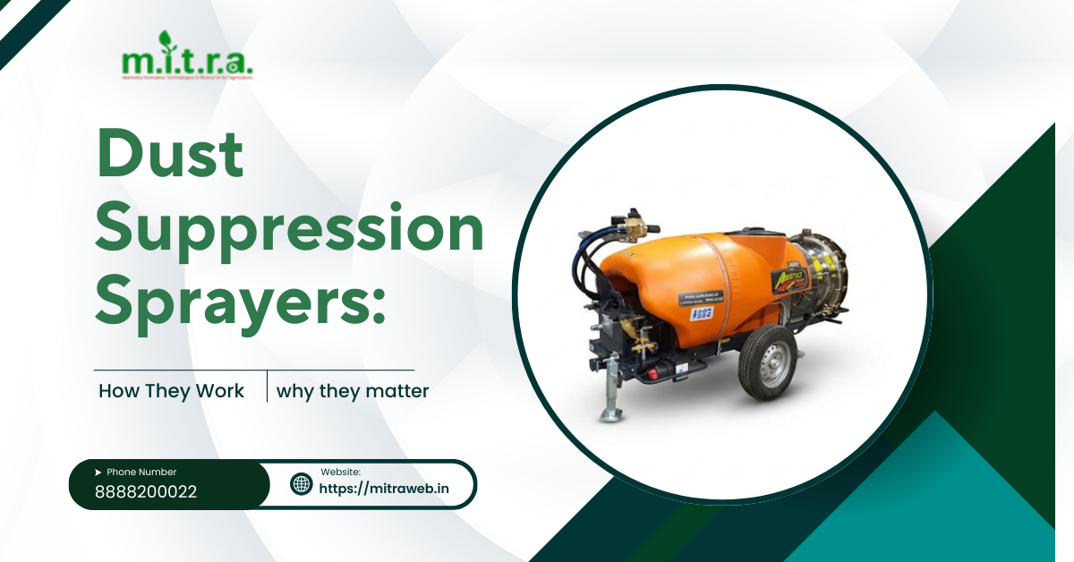 Dust Suppression Sprayers: Efficiency, Benefits & Key Features